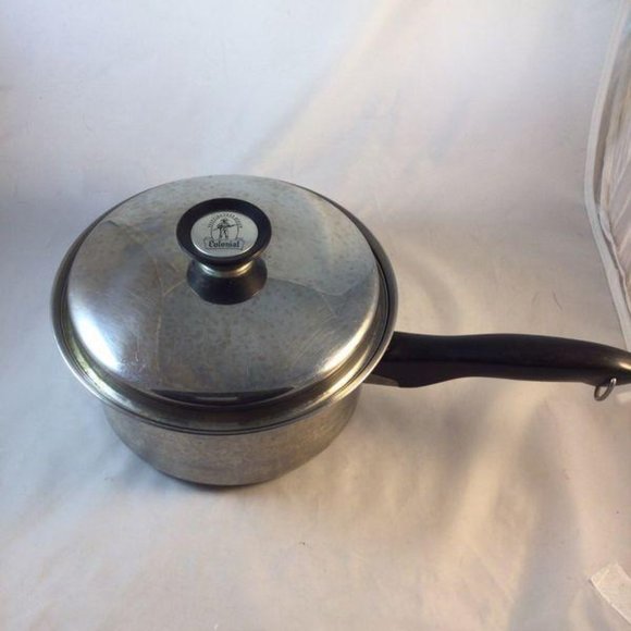 Colonial | Kitchen | Vintage Colonial 4 Qt 5 Ply Stainless Steel Pot ...